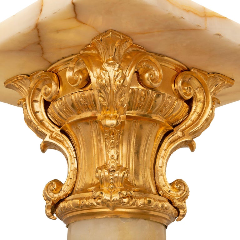 Pair of French 19th Century Belle Époque Period Onyx and Ormolu ...