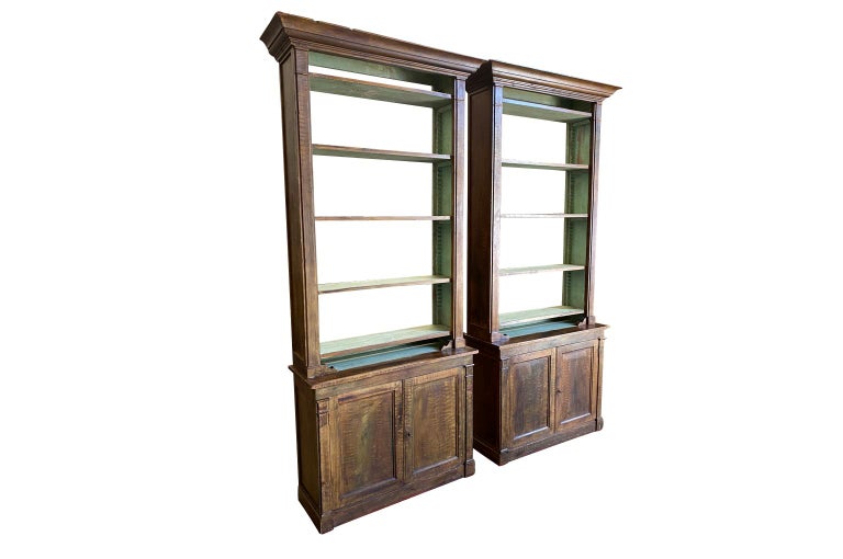 Pair of French 19th Century Bookcases For Sale at 1stDibs