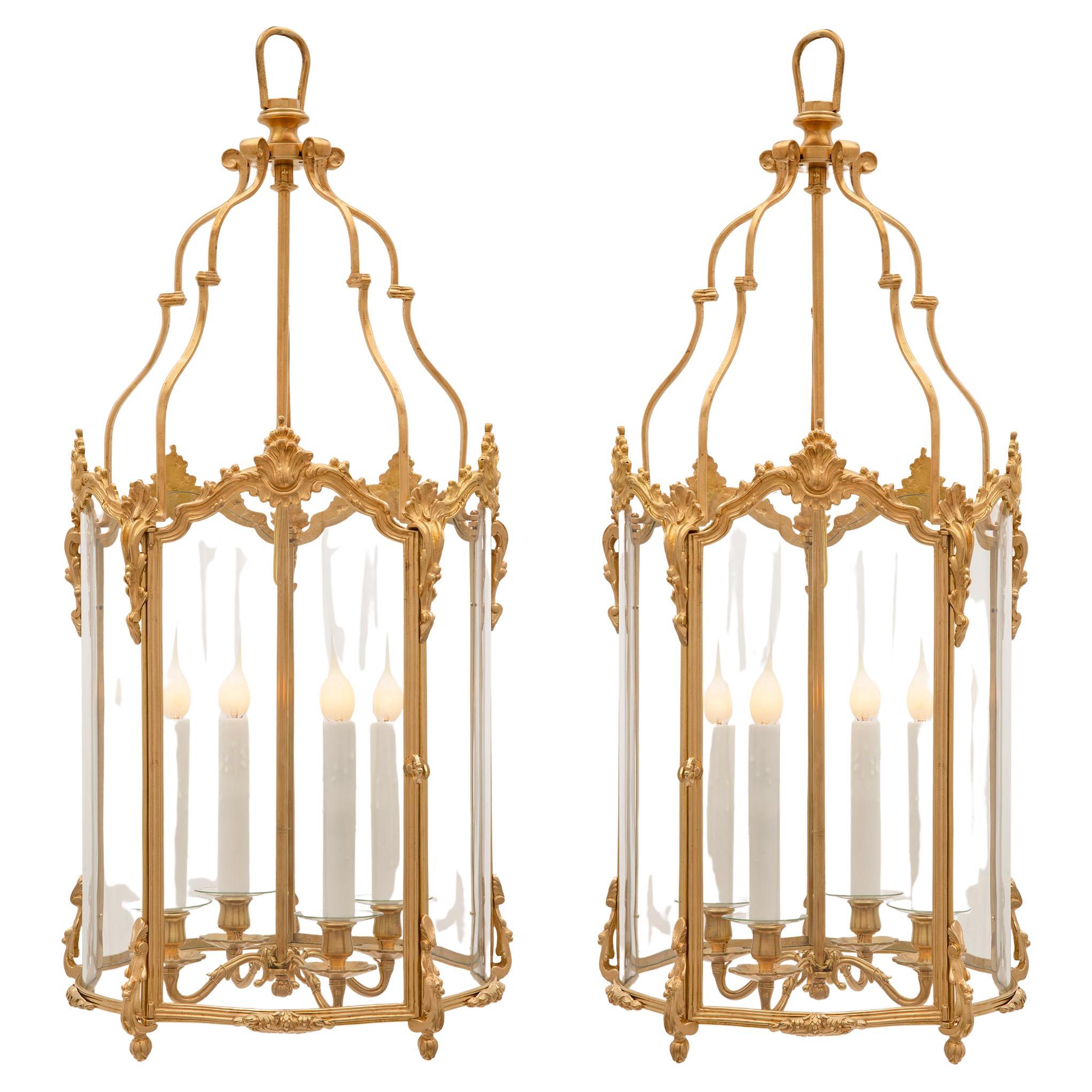Pair of 19th Century French Church Lanterns at 1stDibs