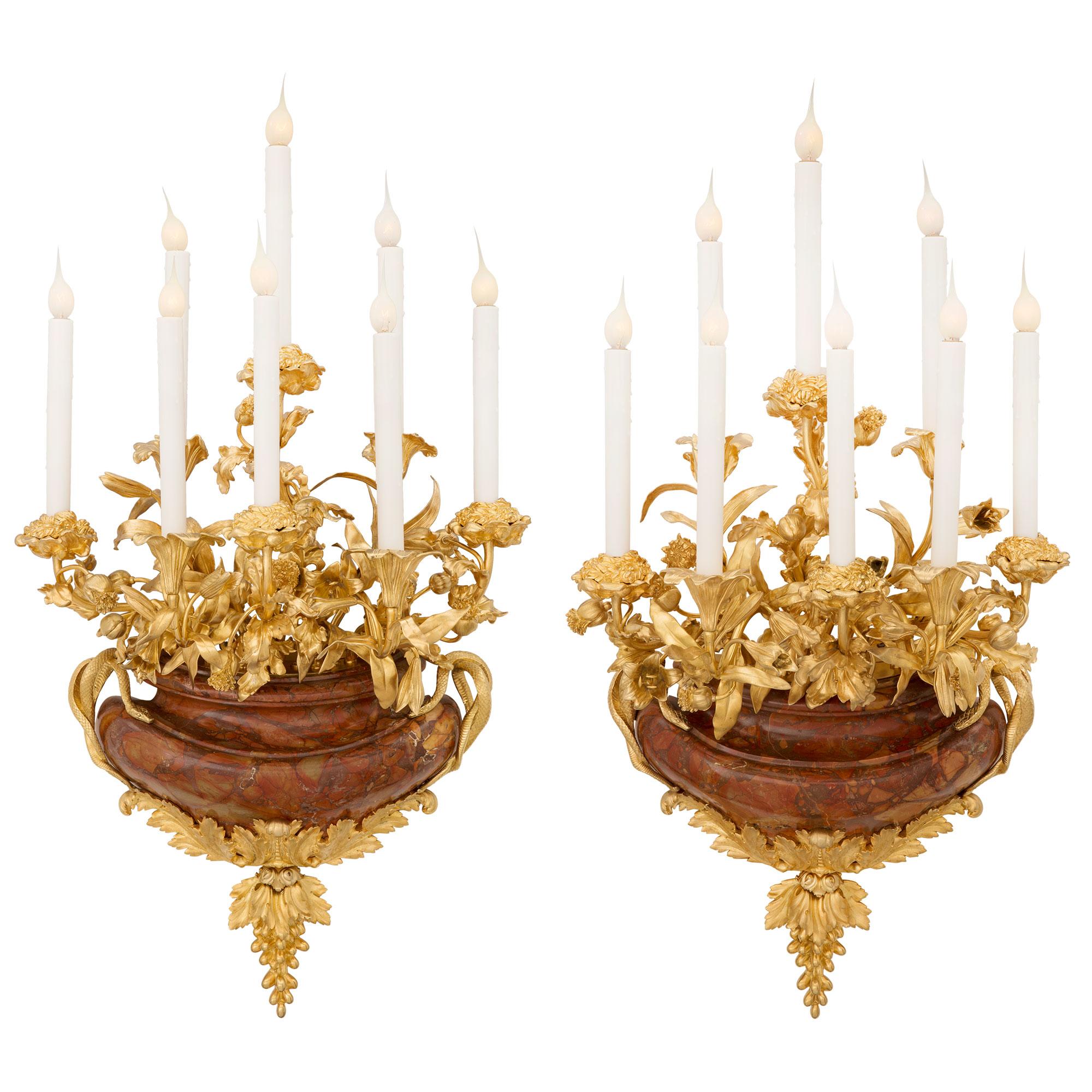 Pair of French Belle Époque Style Wall Sconces at 1stDibs
