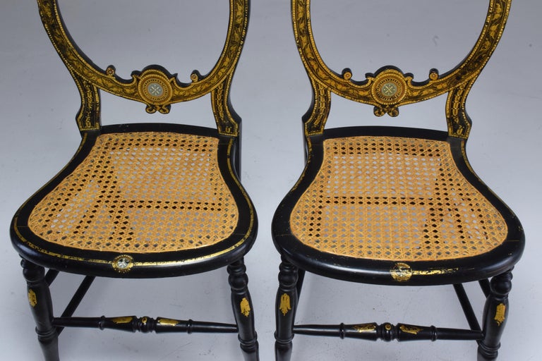 Pair of French 19th Century Napoleon III Chairs For Sale at 1stdibs