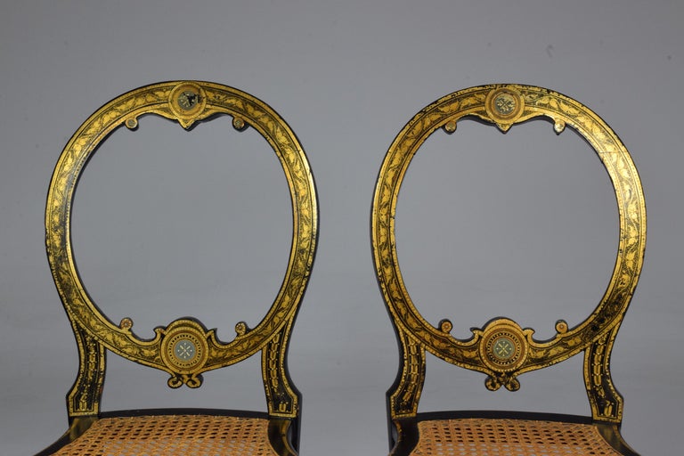 Pair of French 19th Century Napoleon III Chairs at 1stDibs
