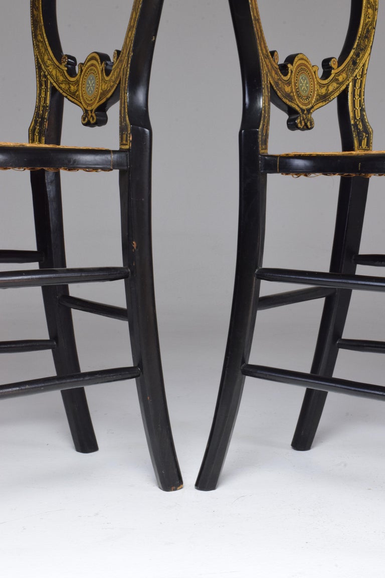 Pair of French 19th Century Napoleon III Chairs For Sale at 1stdibs