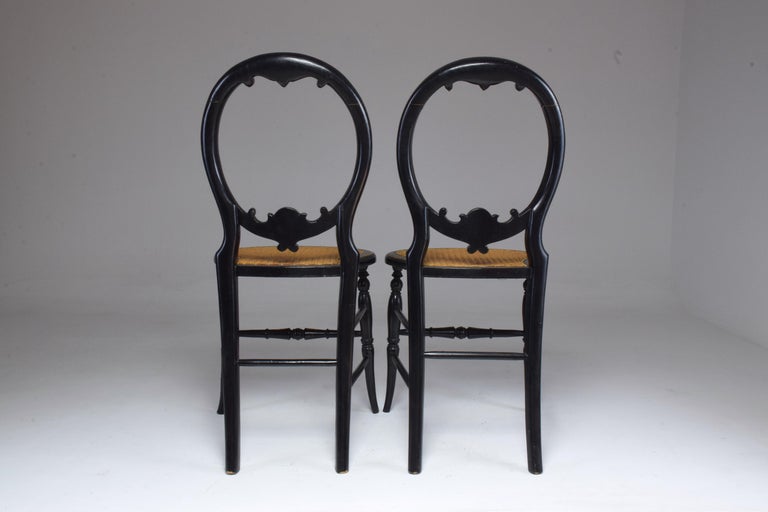 Pair of French 19th Century Napoleon III Chairs For Sale at 1stdibs