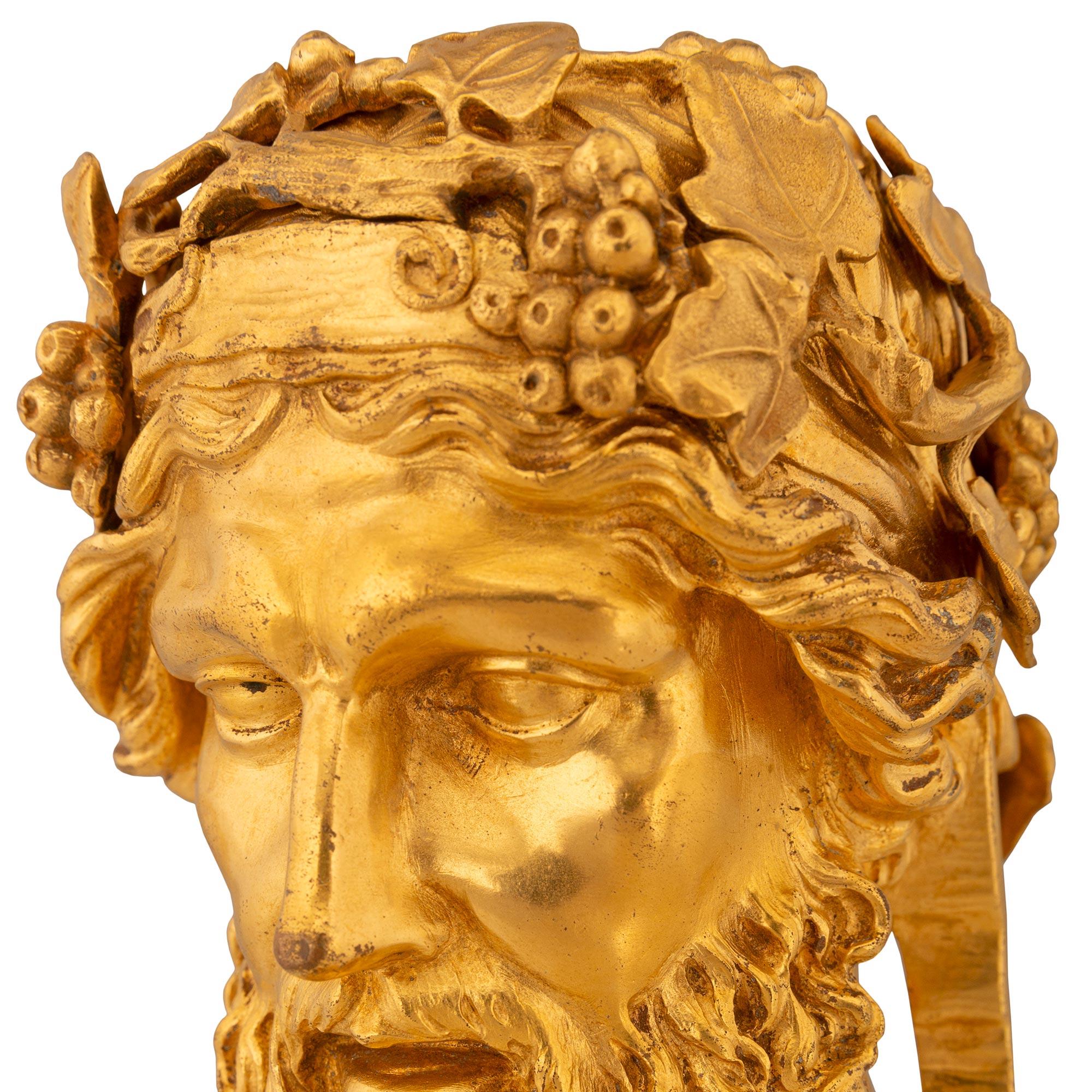 Pair Of French 19th Century Ormolu Bust/Bookends For Sale at 1stDibs