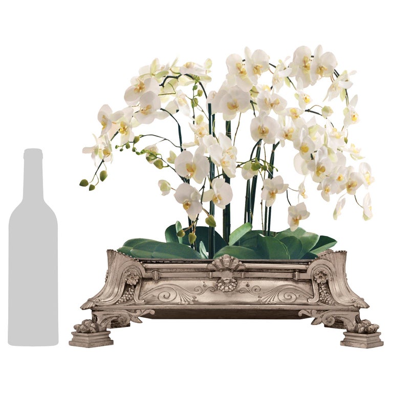 Pair of French 19th Century Renaissance St. Silvered Bronze Centerpiece ...