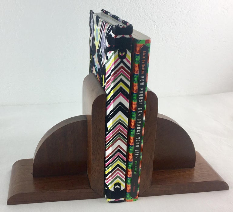 Pair of French Art Deco Era, Wooden Bookends at 1stDibs