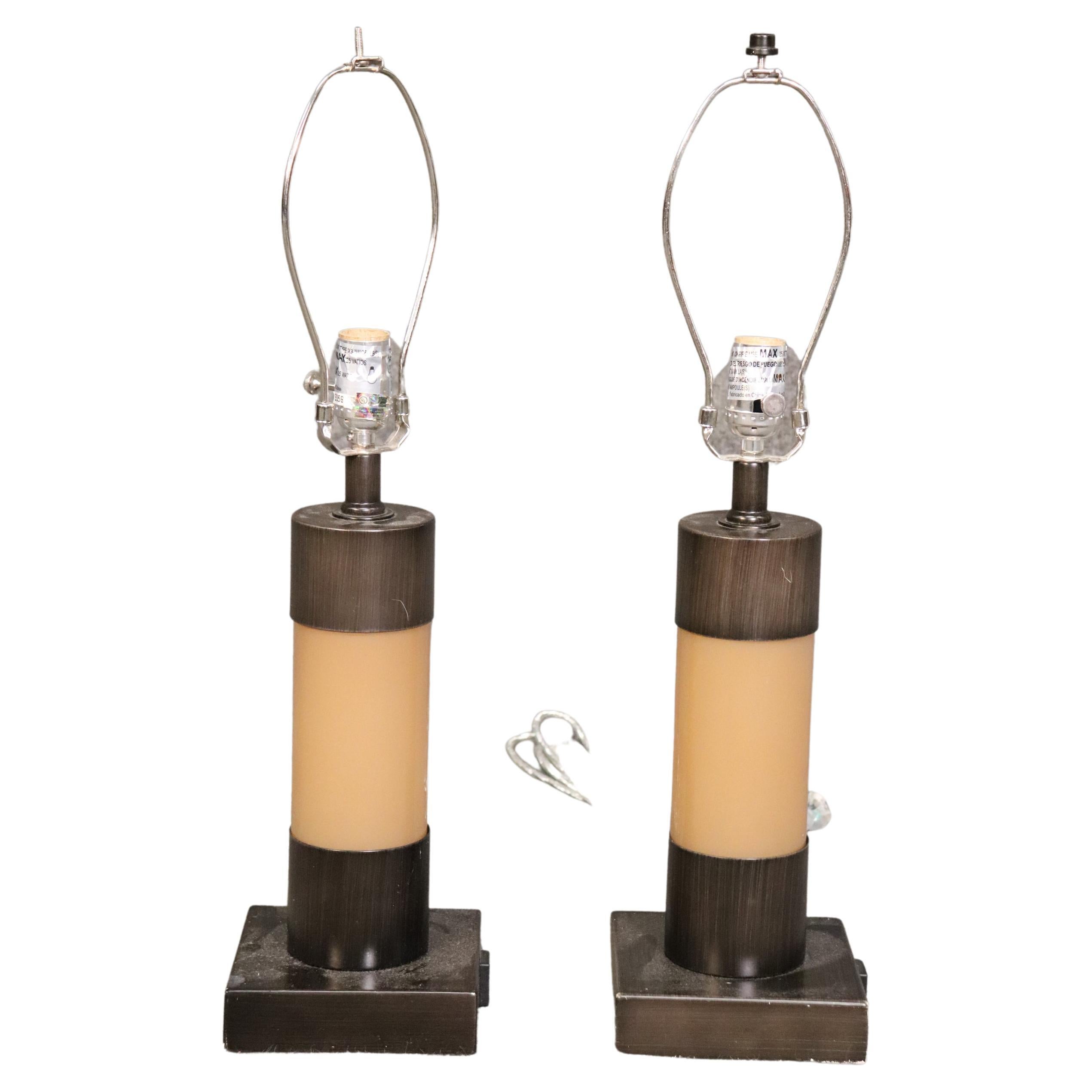 K.E.M. Weber for Miller Lamp Co. Art Deco Machine Age Lamp at 1stDibs