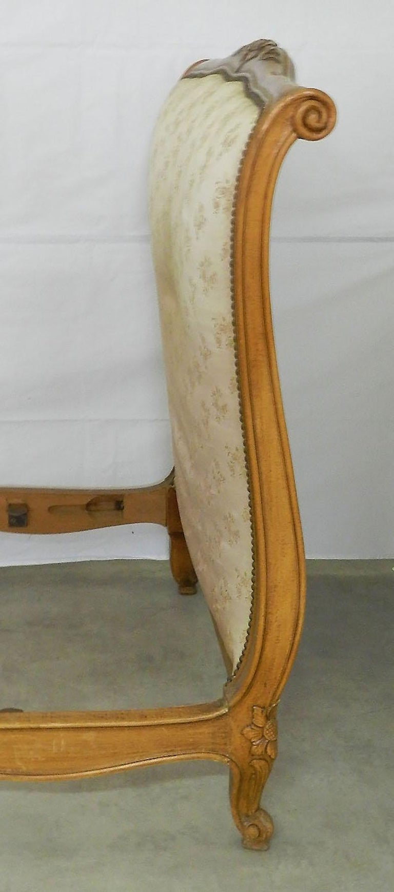 Pair of French Twin Beds to recover Singles Louis XV Scroll end circa ...