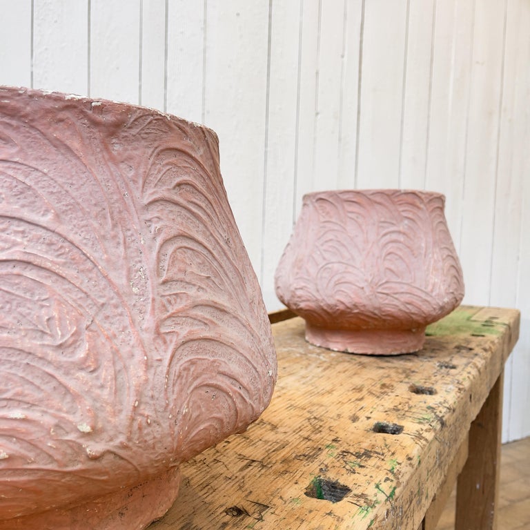 Pair of French Cement Garden Planter 1950 For Sale at 1stDibs