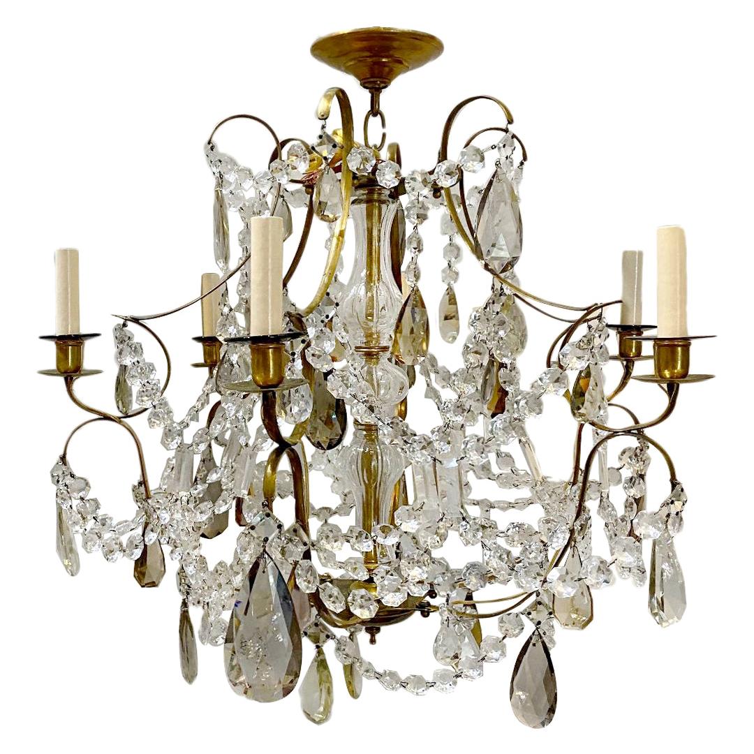 Set of Chandeliers with Crystal Drops, Sold Individually For Sale at ...