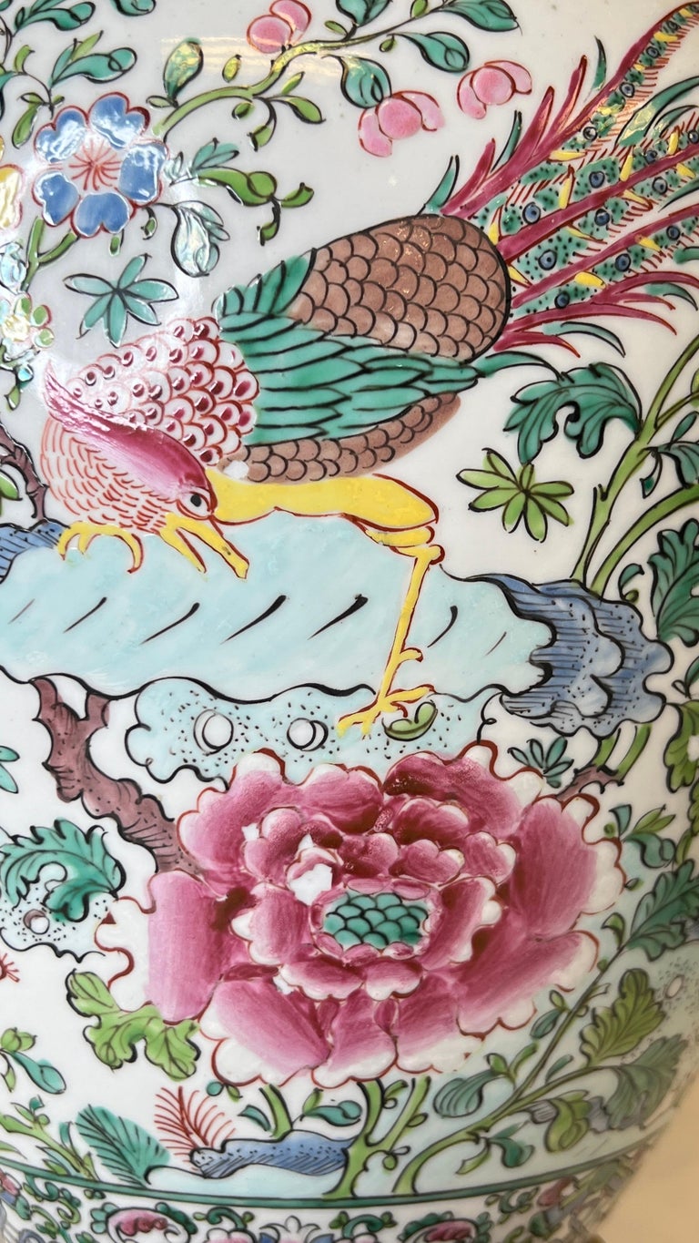 Pair of French Chinese Export Style Porcelain and Gilt Bronze Table ...