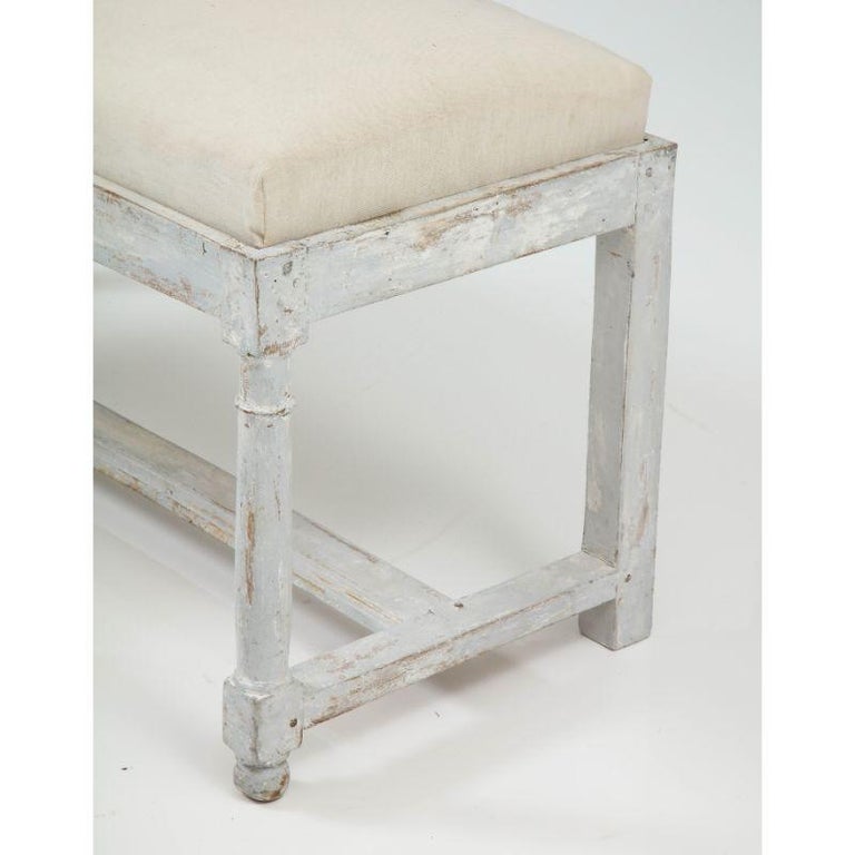 Pair of French Country Painted Benches at 1stDibs