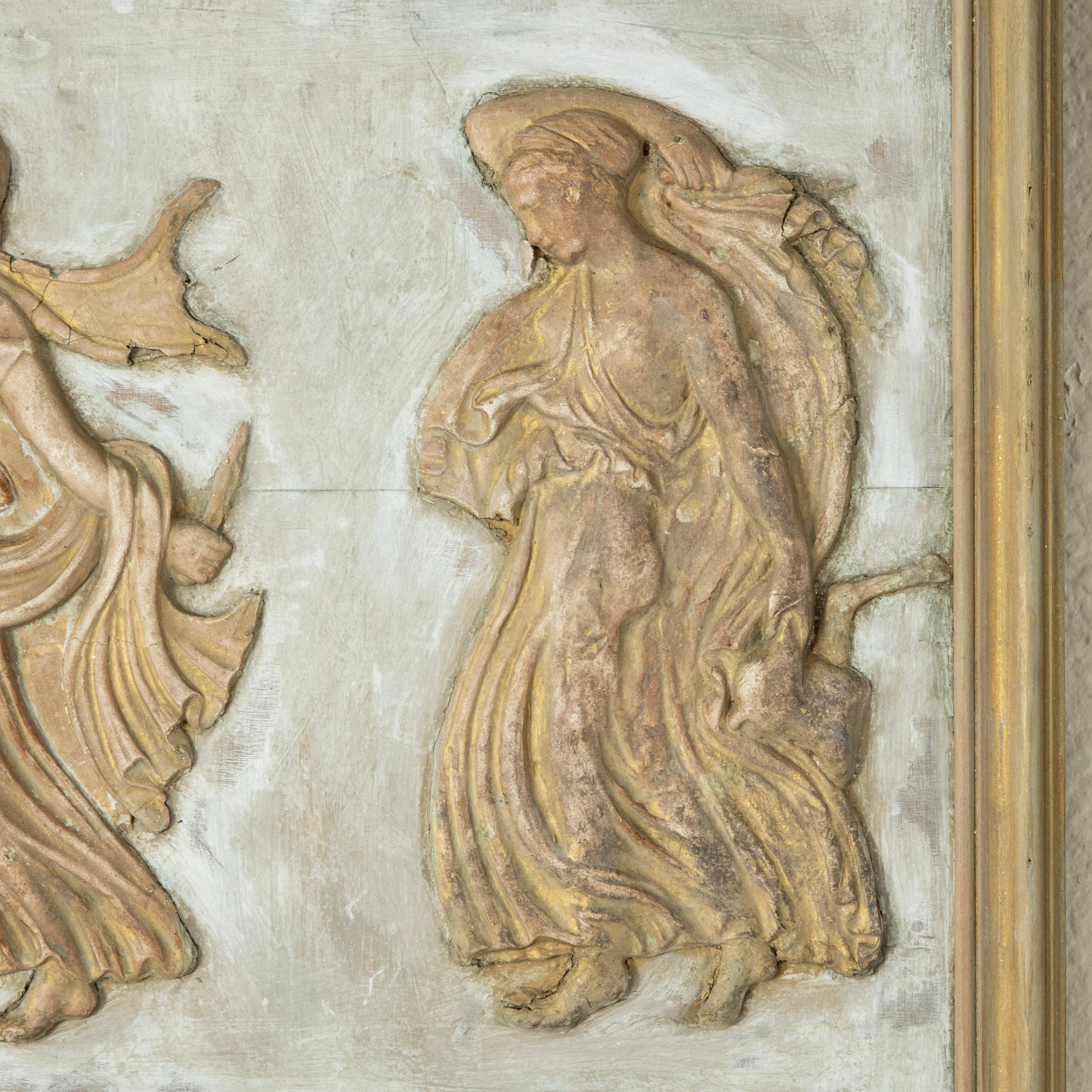 Pair of French Directoire Period Stucco Boiserie Panels For Sale at 1stDibs