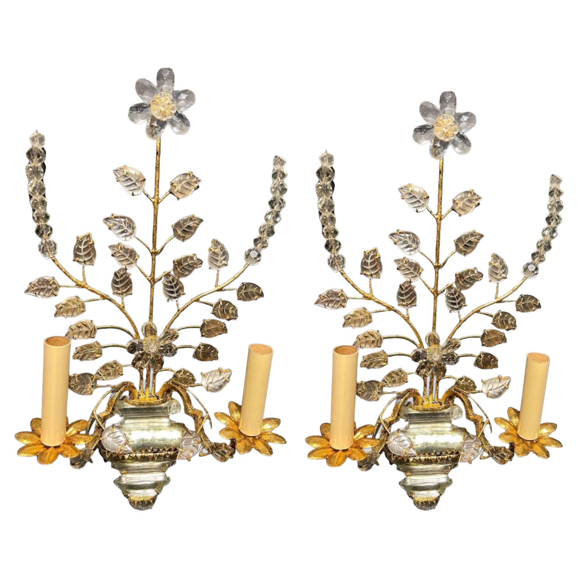 Set of Four circa 1930s French Empire Sconces For Sale at 1stDibs