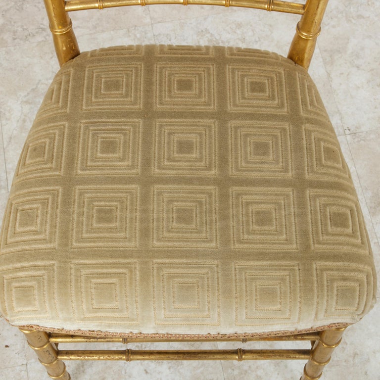 Pair of French Giltwood Faux Bamboo Opera Chairs, Side Chairs, circa ...