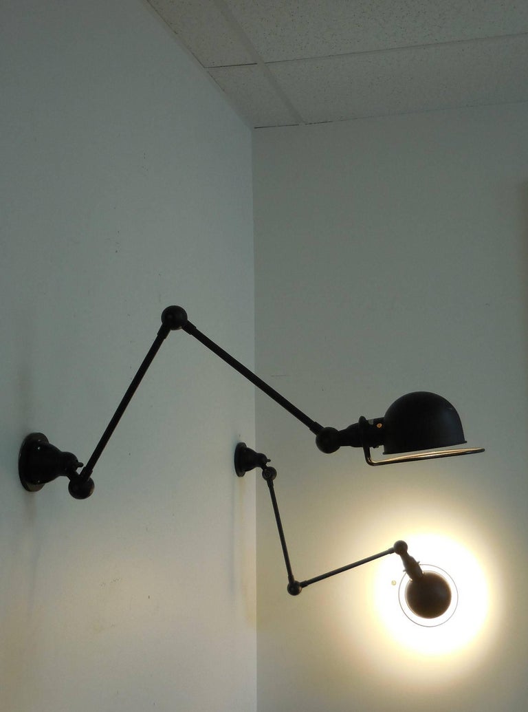 Pair of French Jielde Wall Lamp Sconces by Jean-Louis Domecq, 1953 at ...