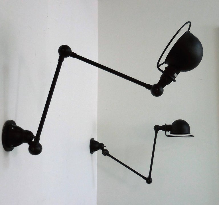 Pair of French Jielde Wall Lamp Sconces by Jean-Louis Domecq, 1953 at ...