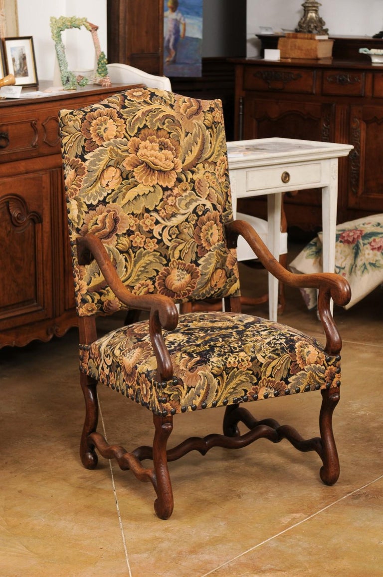 Pair of French Louis XIII Style 19th Century Os de Mouton Wooden ...