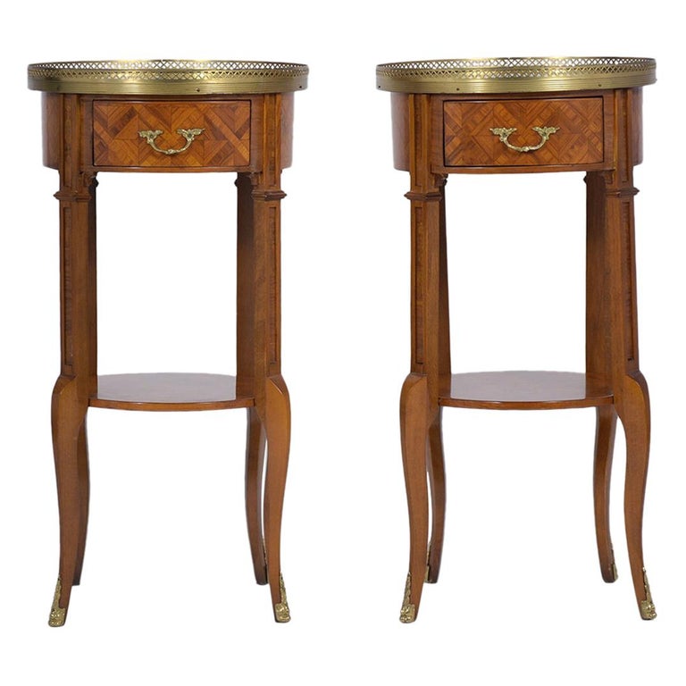 Pair of French Louis XVI Side Tables at 1stDibs
