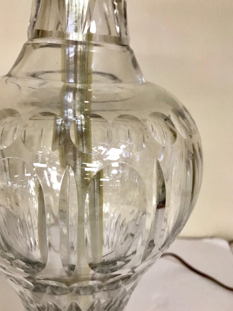 Pair of French Matching Tall Crystal Table Lamps For Sale at 1stDibs ...