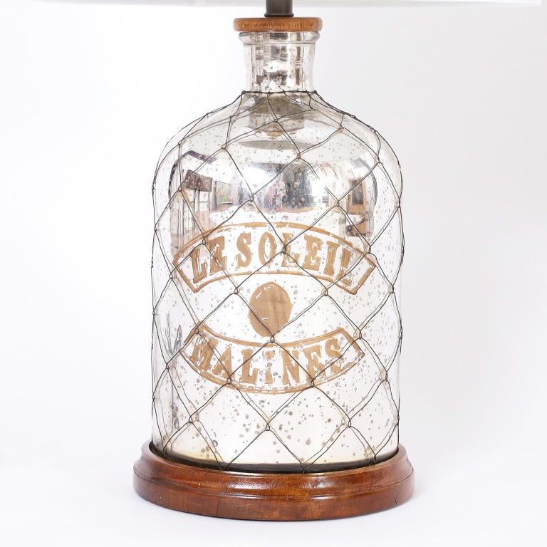 Pair Of French Mercury Glass Table Lamps For Sale At 1stdibs