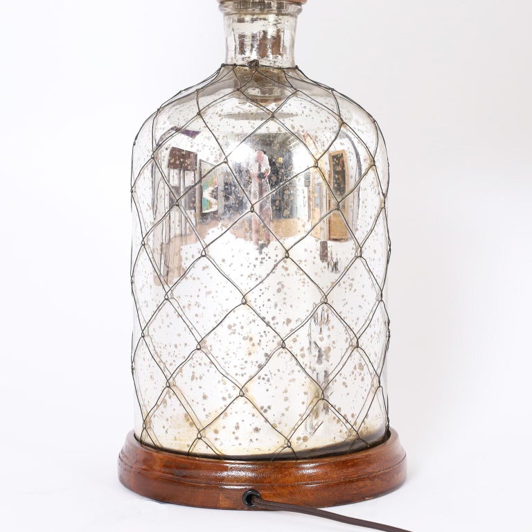 Pair Of French Mercury Glass Table Lamps For Sale At 1stdibs