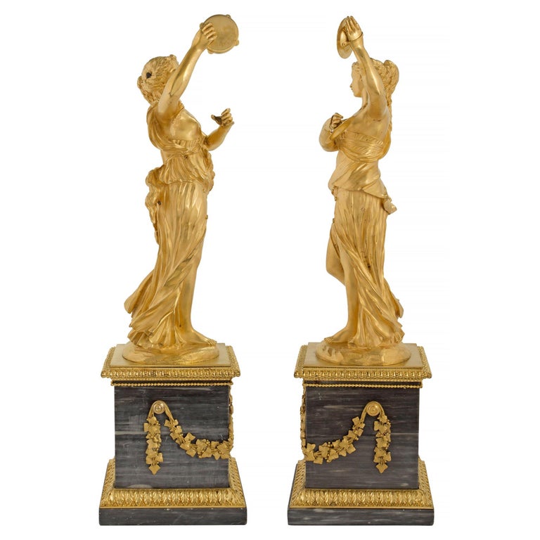Pair of French Mid-19th Century Louis XVI Style Decorative Statues For ...