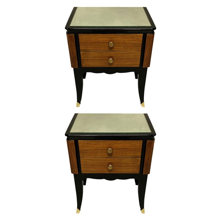 Pair of French Midcentury Night Stands For Sale at 1stDibs