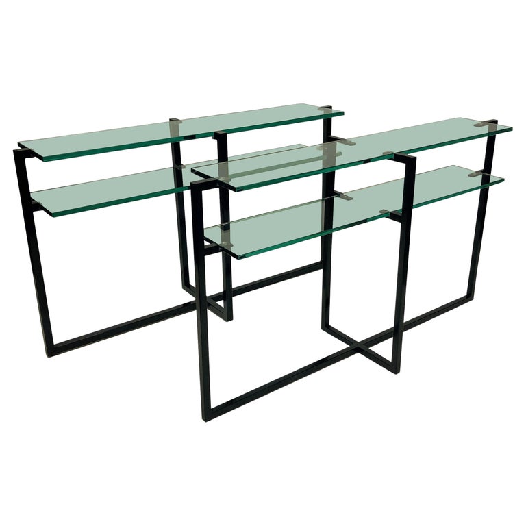 Pair of French Modernist Console Tables For Sale at 1stDibs