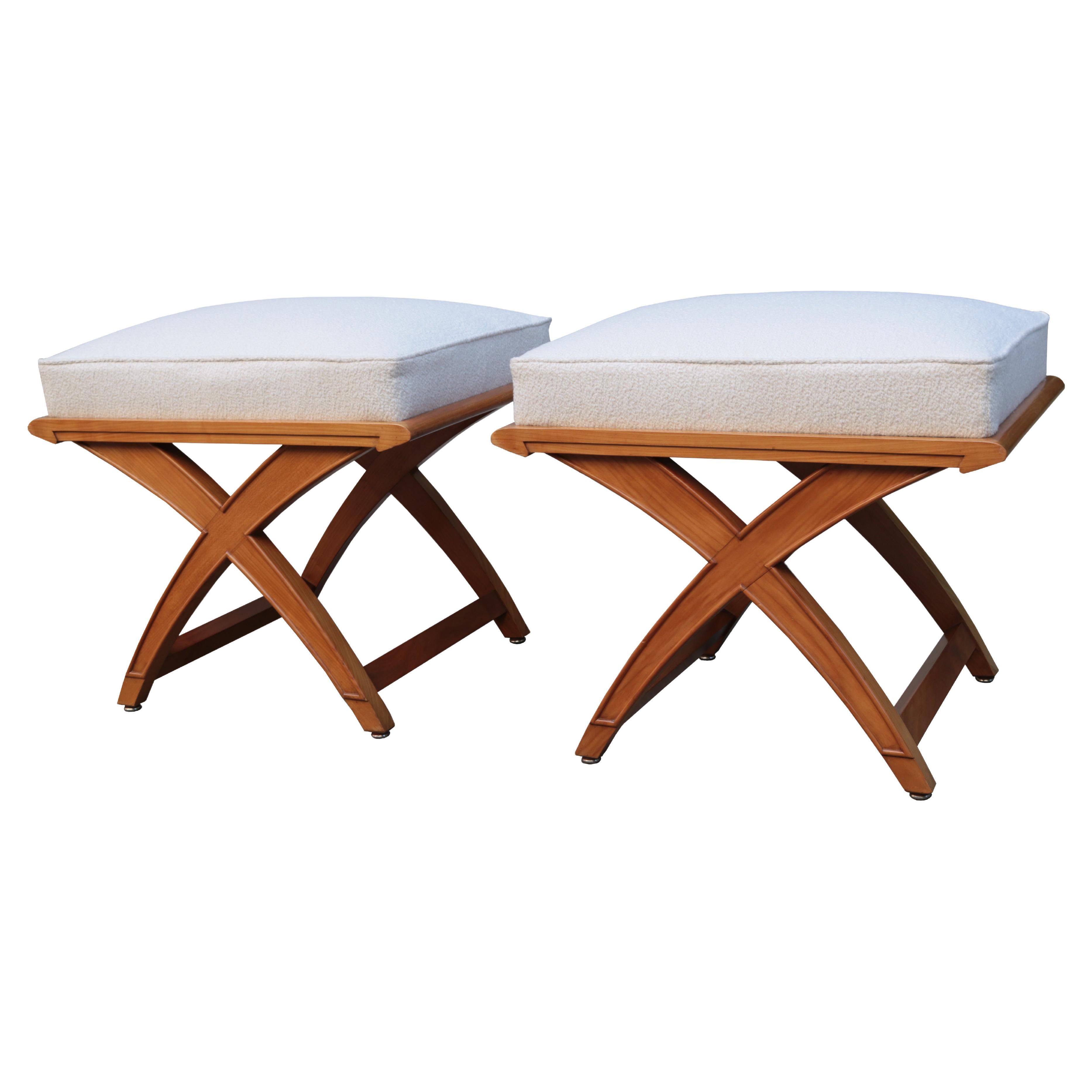 Pair of Modernist Bar Stools at 1stDibs