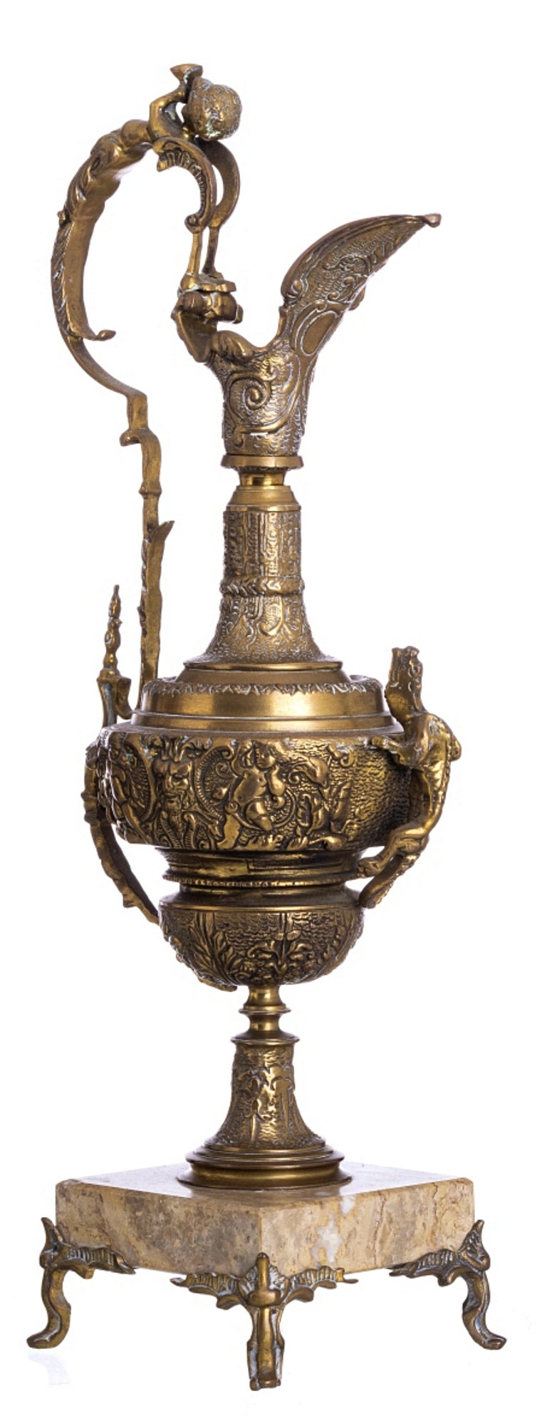 Pair of French Mugs Bronze 20th Century For Sale at 1stDibs