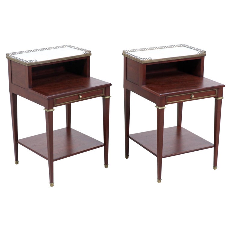 Pair of French Neoclassical Nightstands For Sale at 1stDibs
