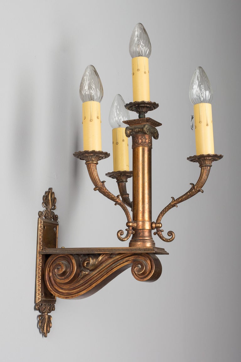Pair of French Neoclassical Style Sconces For Sale at 1stDibs