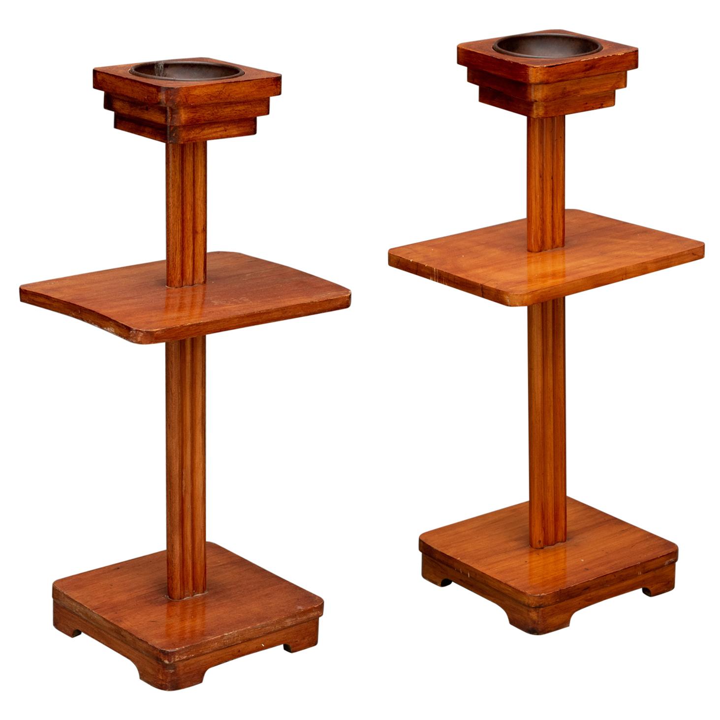 Pair of French Vintage Lucite Side Tables at 1stDibs