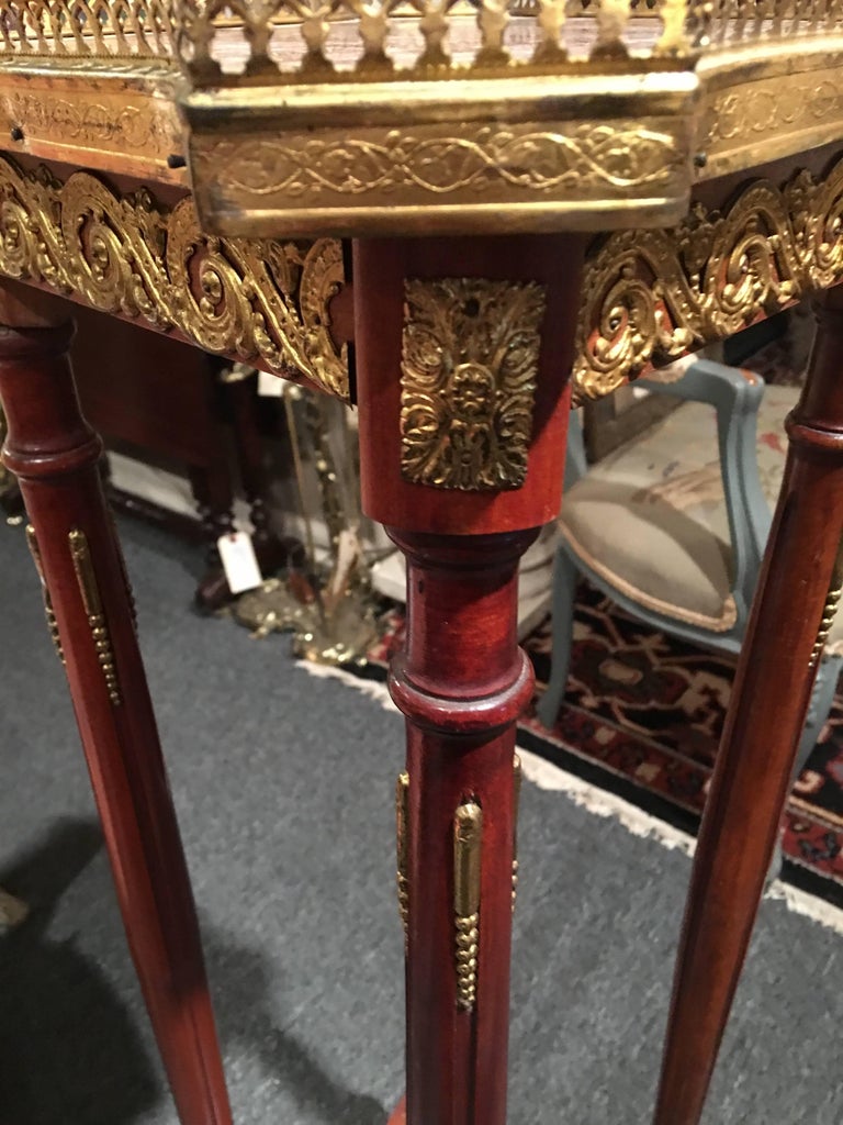 Pair of French Plant Stands or Pedestals with Marble Tops, 19th Century ...