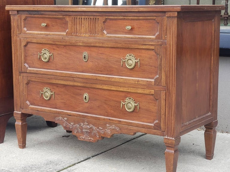 Pair of French Provencal Directoire Style Commodes For Sale at 1stDibs