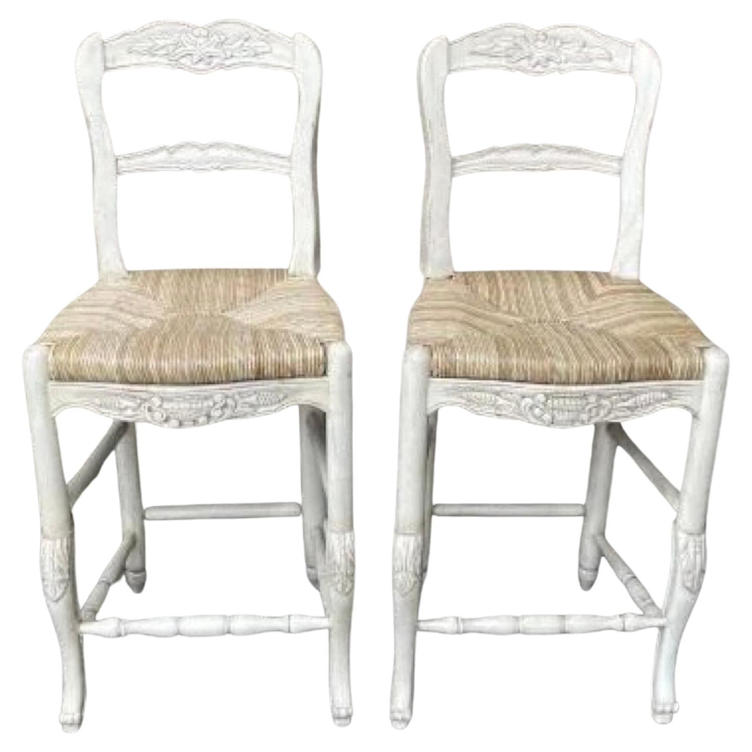 French Country Louis XV Style Counter/Bar Stools at 1stDibs