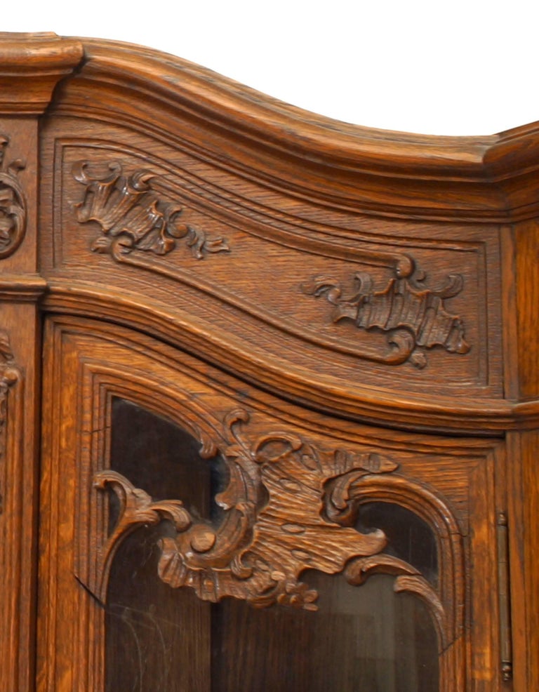 Pair of French Regence Oak Breakfront Cabinets For Sale at 1stDibs ...