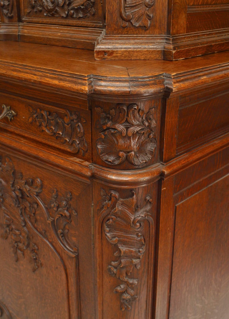Pair of French Regence Oak Breakfront Cabinets For Sale at 1stDibs ...