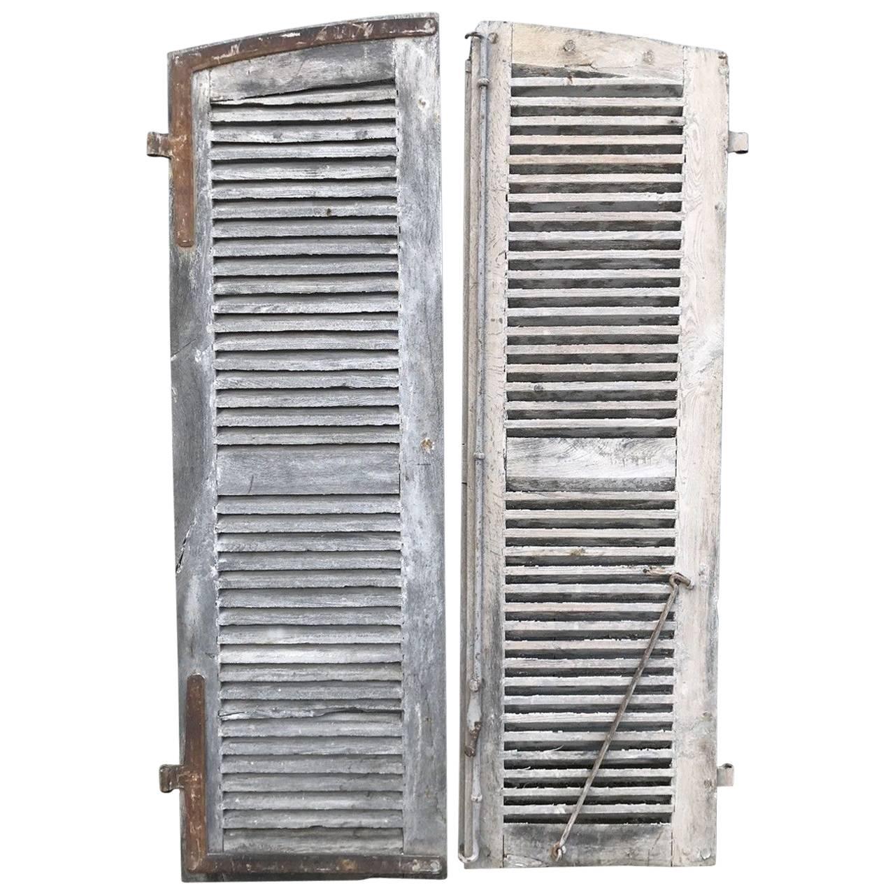 Antique Vintage Shutters - 4 For Sale on 1stDibs