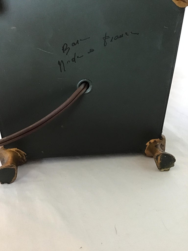 Pair of French Tole Classical Lamps For Sale at 1stDibs