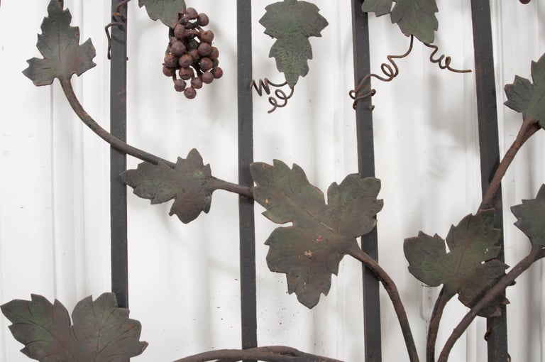 Pair of French Early 20th Century Painted Wrought-Iron "Grapevine ...