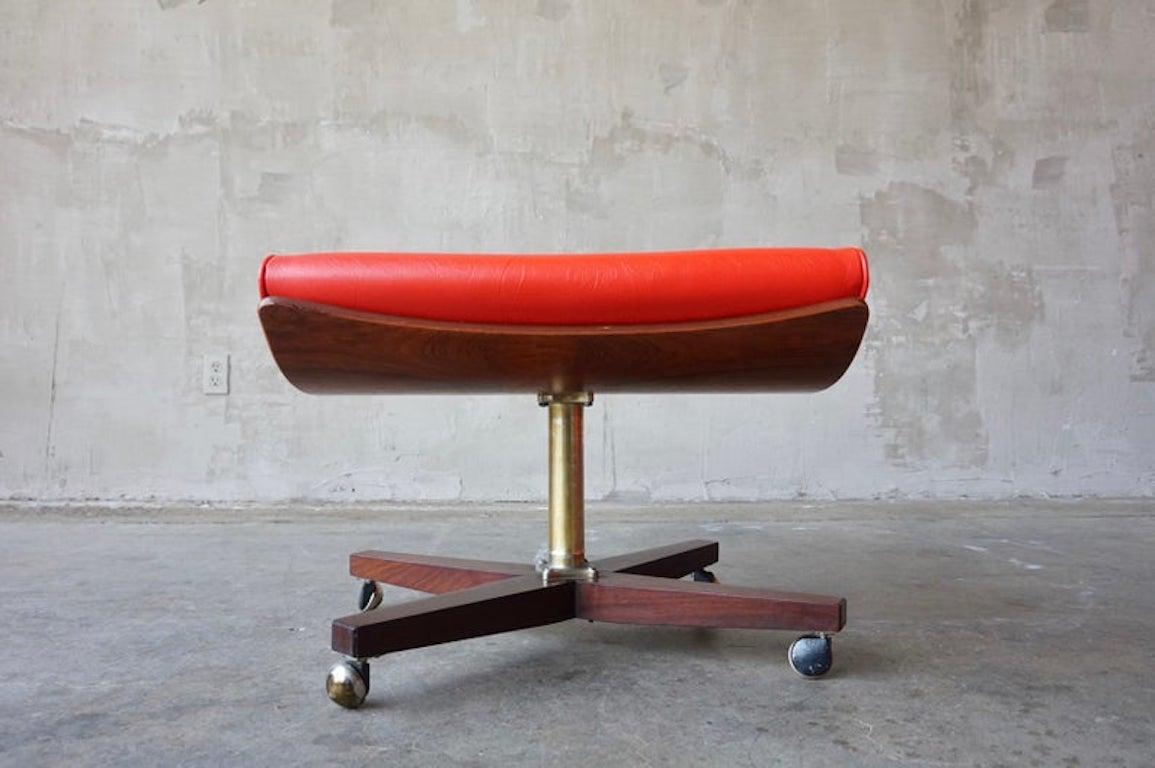 Pair of G-Plan Lounge Chairs with Ottoman For Sale at 1stDibs