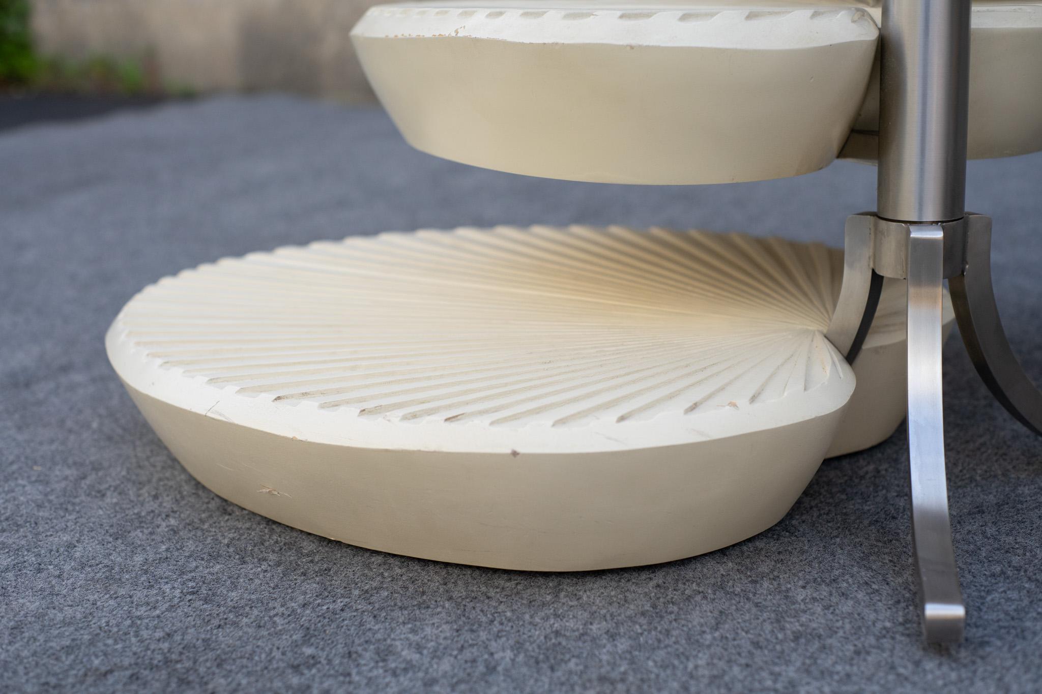Pair of Gabriella Crespi Attr. Tiered Side Tables or Occasional Tables ...