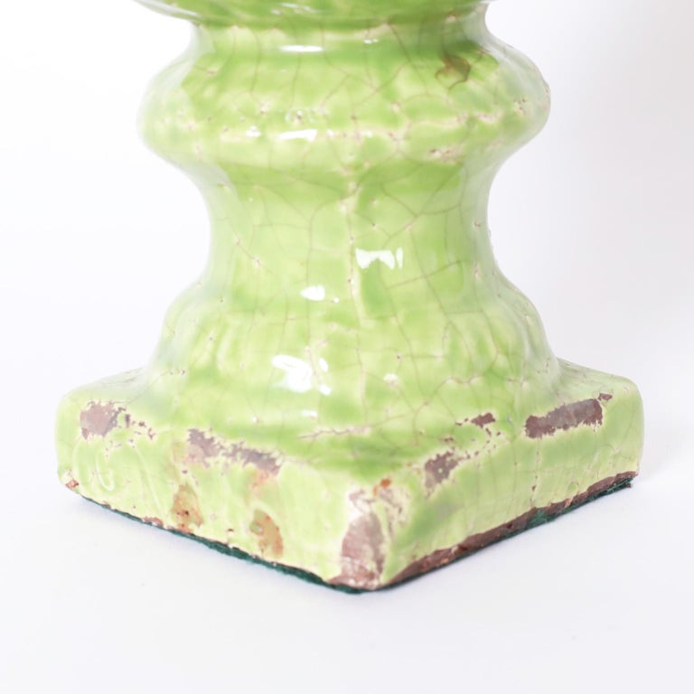 Pair of Garden Pineapple Finials For Sale at 1stDibs