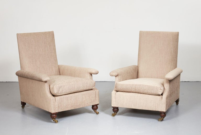 Pair of Generously Proportioned English Country House Club Chairs For ...