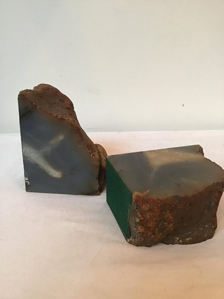 Pair of Geode Bookends at 1stDibs