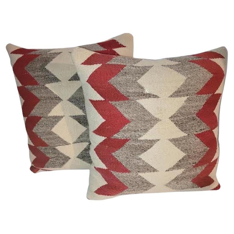 Pair of Geometric Navajo Pillows For Sale at 1stDibs