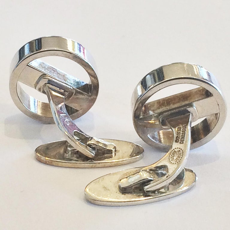 Pair of Georg Jensen Cufflinks design no.. 91 by Soren Jensen For Sale ...